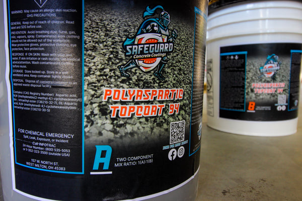 Polyaspartic Topcoat 94 A Side - Your1DayFloorCoatings.com